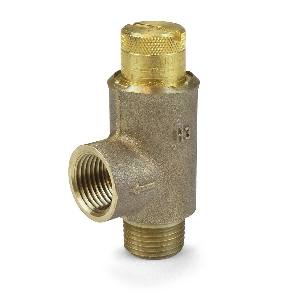 1/2” Adjustable Pressure Relief Valve, 25-175 psi (Lead-Free) | Heating ...