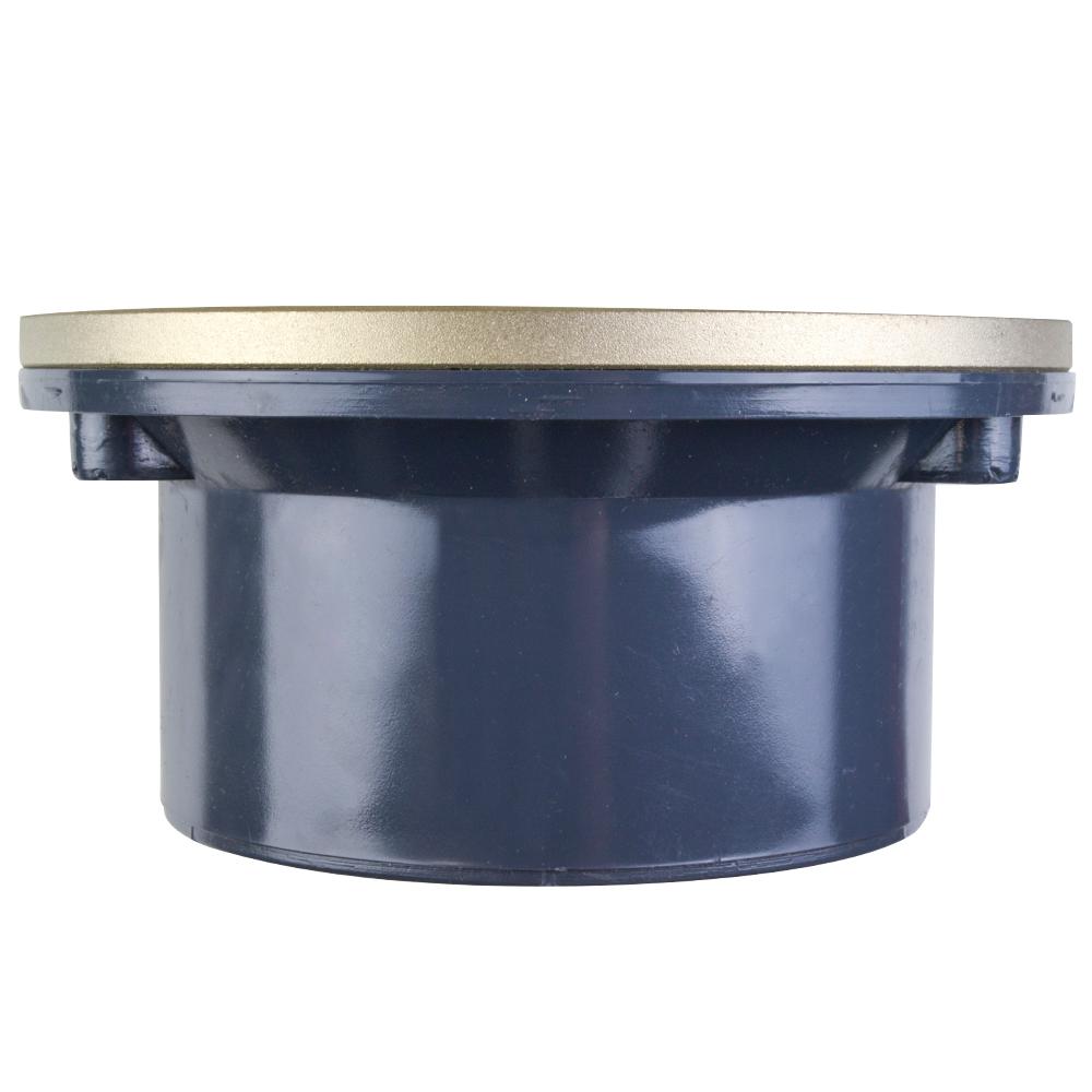 Sioux Chief 843-4PNR, PVC Floor Drain w/ Round Nickel Bronze Strainer ...