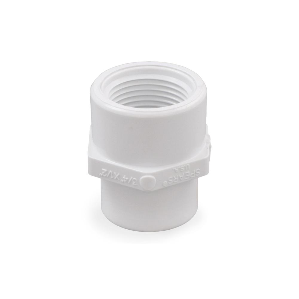Spears 430-101, 3/4" x 1/2" PVC (Sch. 40) FIP x FIP Coupling Fitting ...