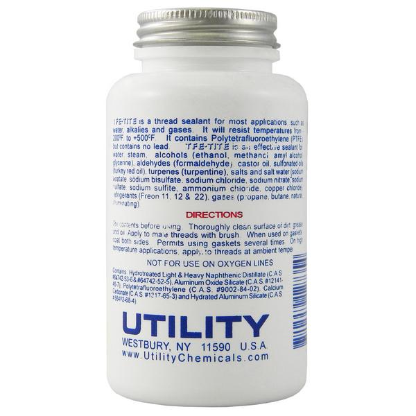 TFE-Tite PTFE Pipe Joint Compound (Teflon Paste) w/ Brush Cap, 8oz ...